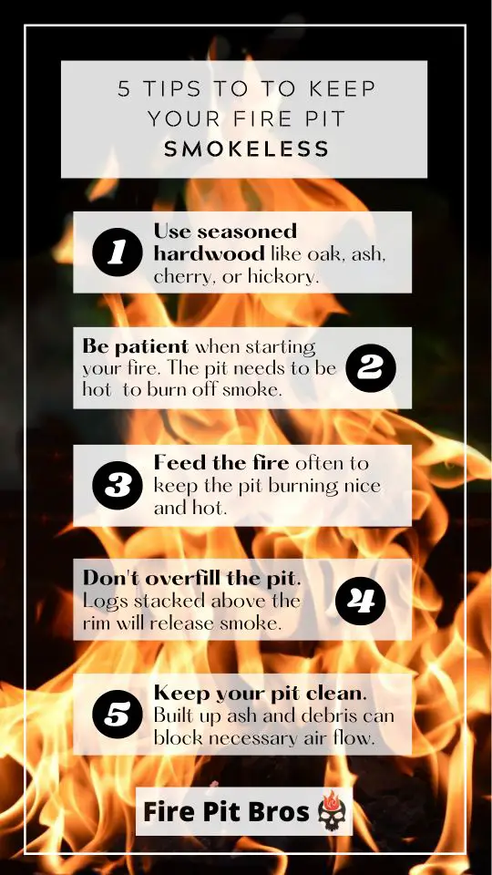 5 Tips for keeping your fire pit smokeless - Fire Pit Bros